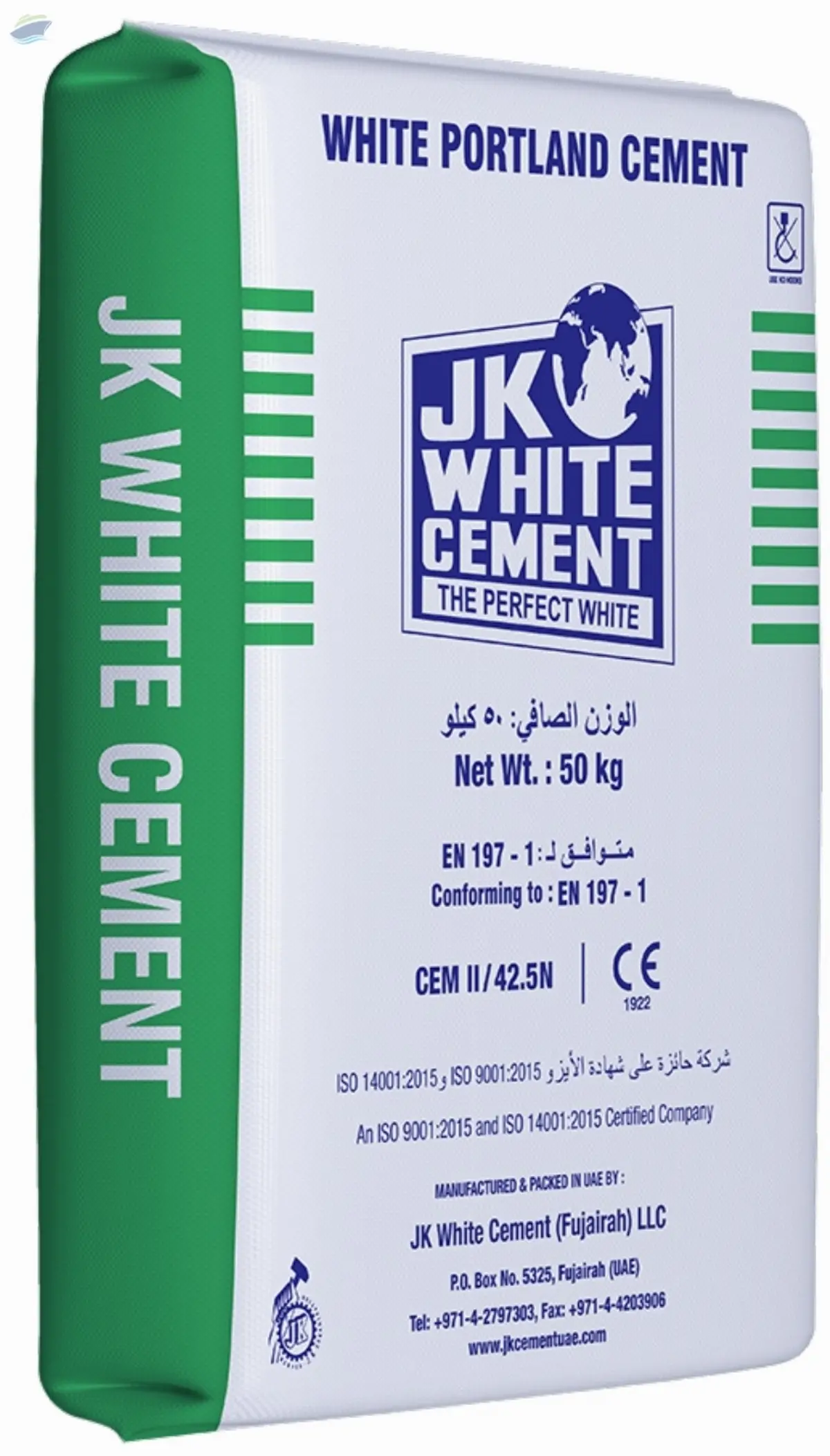 Jk White Cement Cem Ii 42.5N - 50 Kg by JK Cement Works (Fujairah) FZC. Supplier from United ...