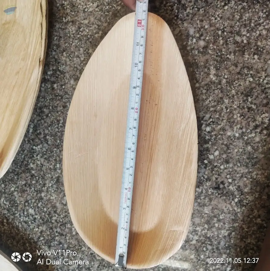 Oval Shaped Areca Palm Leaf Plates by Flora Trading. Supplier from ...