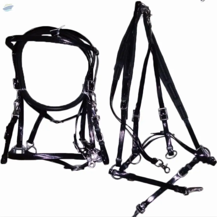 Pvc Endurance Bridle Set With Breastplate Black by New Global Saddlery ...