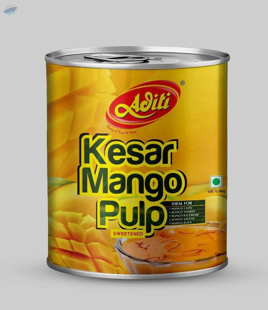 Kesar Mango Pulp ( Sweetend ) 850 Gm. by Aditi Foods (India) Pvt. Ltd ...