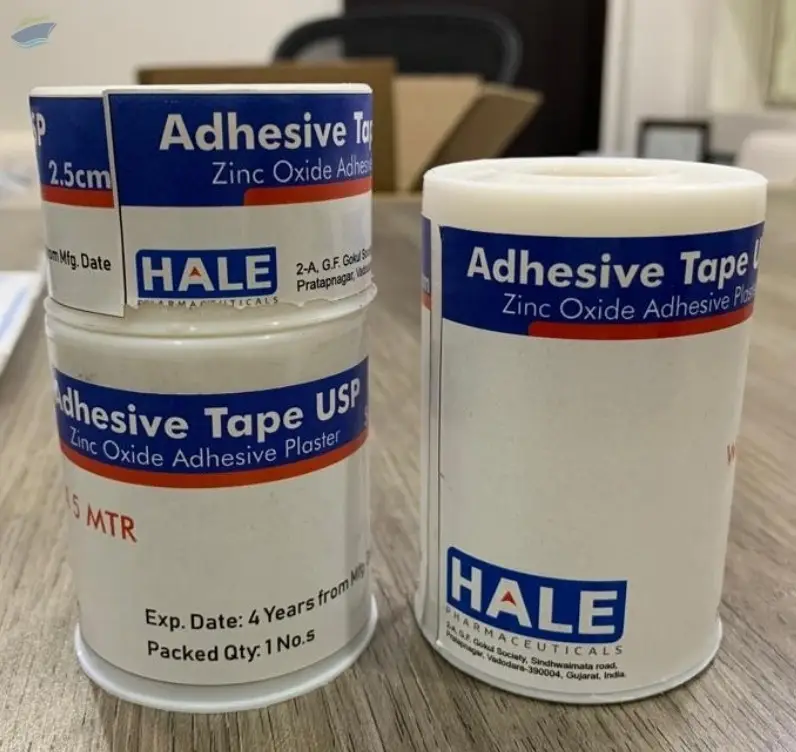 Zinc Oxide Adhesive Tape by Hale Pharmaceuticals. Supplier from India ...