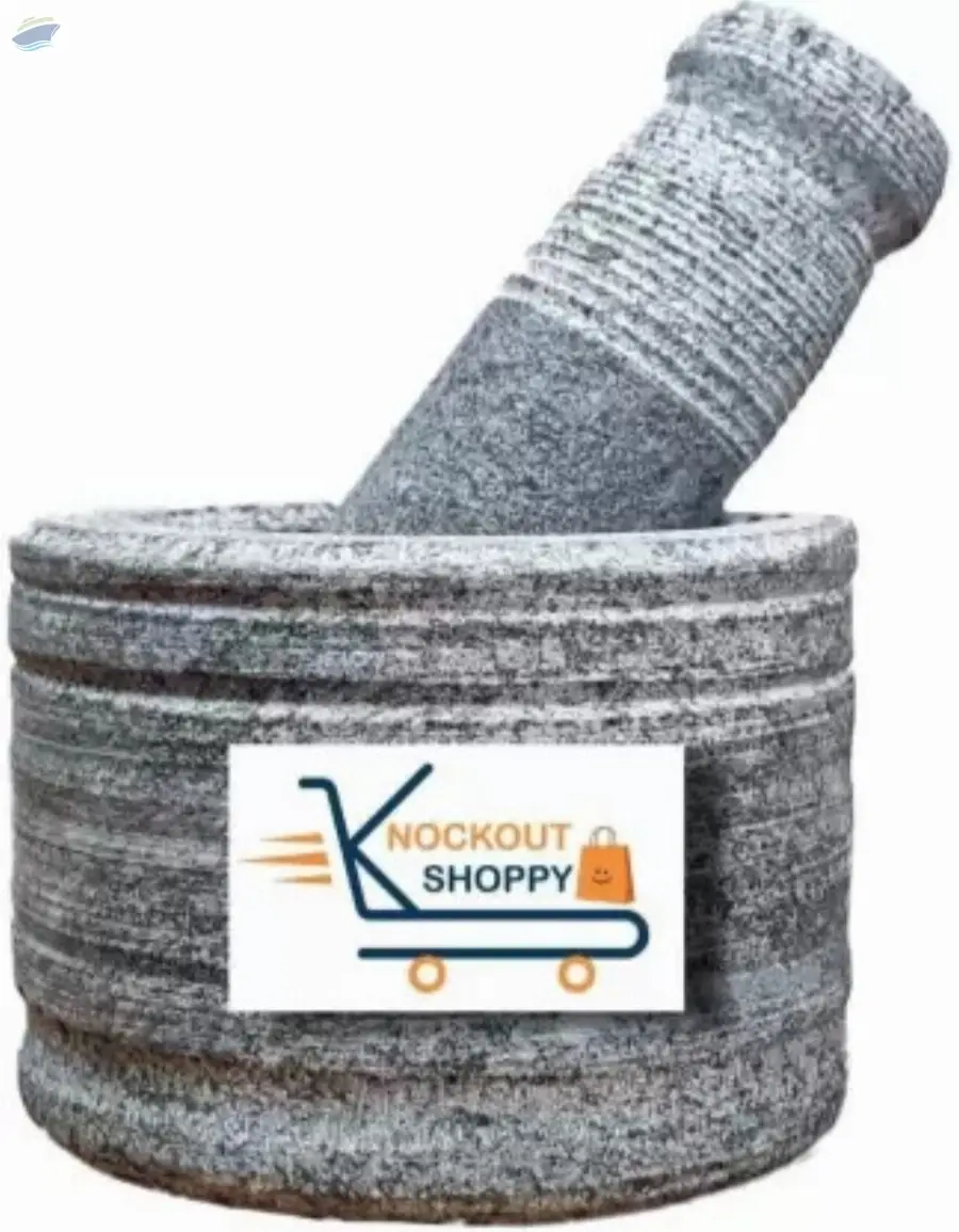 Indian Kerala Traditional Stone Mortar & Pestle by Knockout Shoppy ...
