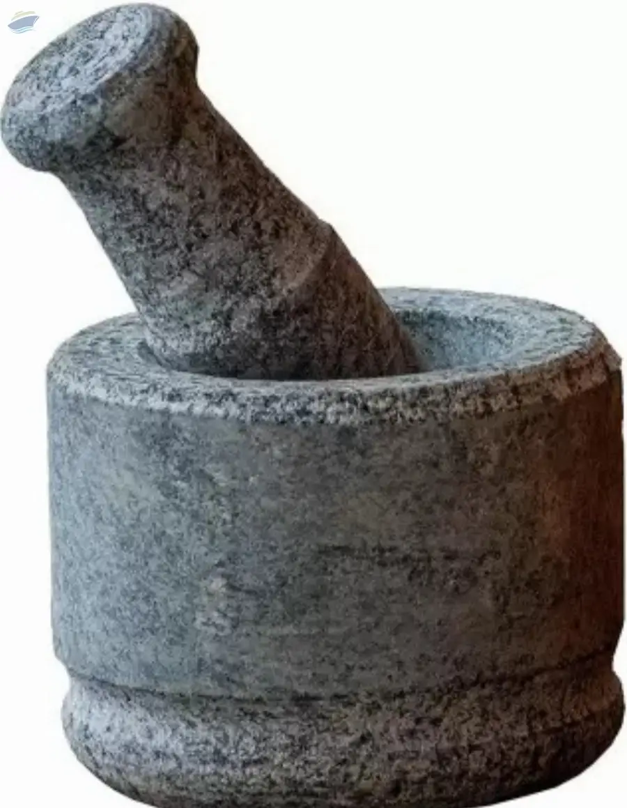 Indian Kerala Traditional Stone Mortar & Pestle by Knockout Shoppy ...