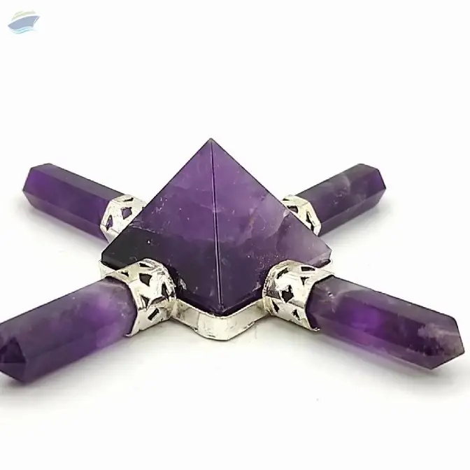 Amethyst Stone 4 Point Pyramid Energy Generator by H S R Enterprises ...