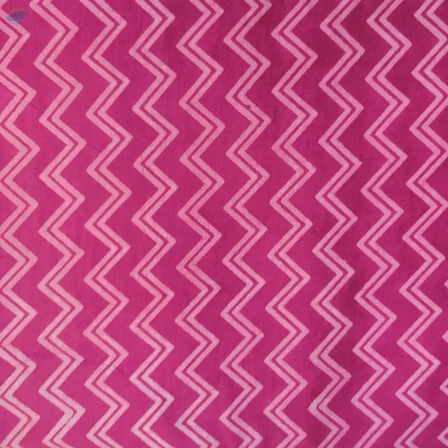 Zig Zag Hand Block Print Fabric by Aditya Consultant. Supplier from ...