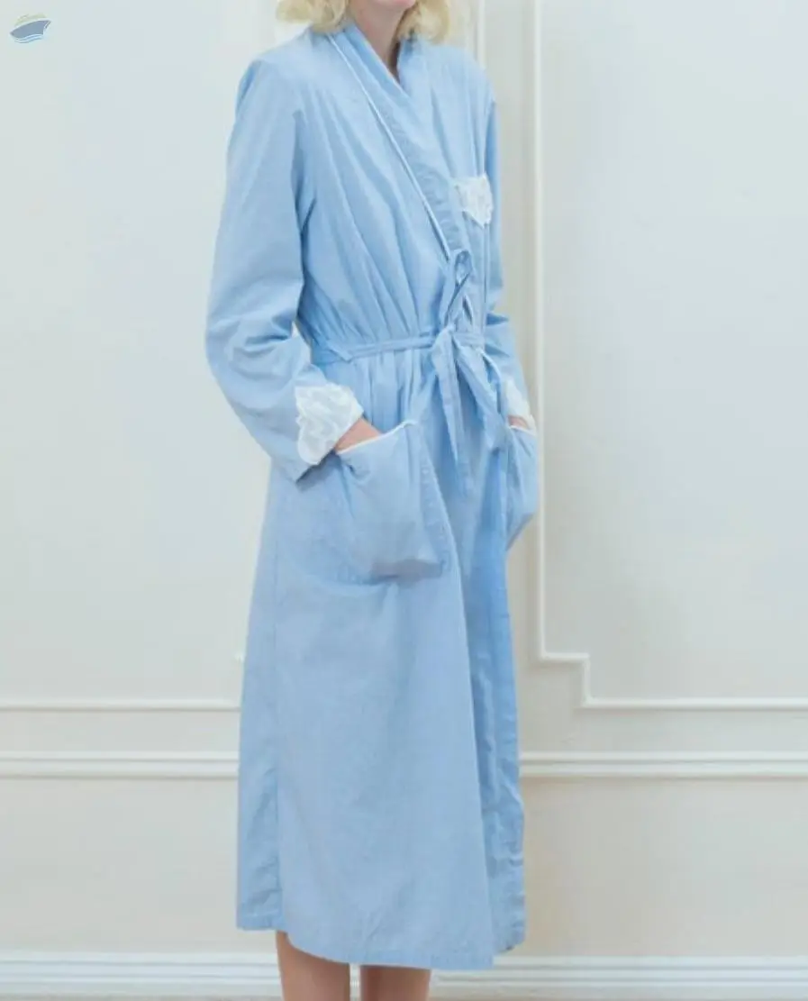 90S Long Light Blue Bath Robe by Aditya Consultant. Supplier from India ...