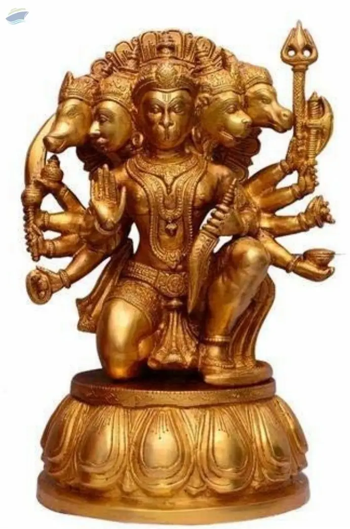 Brass 5 Faced Panchmukhi Hanuman Ji by Inductus Internet Ventures ...