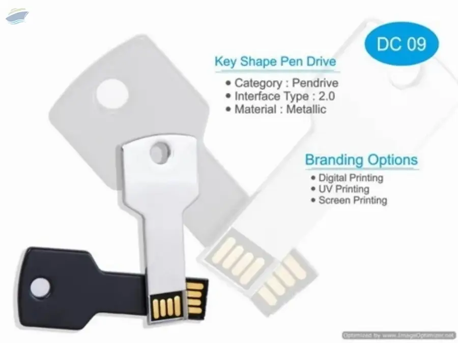 Key Shape Pen Drive by Healthy Chacha International. Supplier from India. Product Id 1591979.