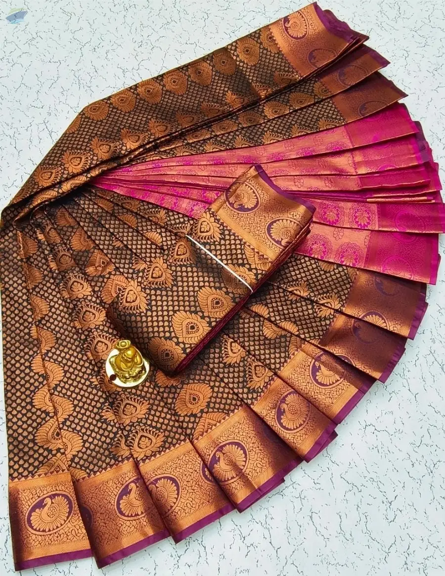Kancheepuram Semi Silk Sarees by Gratia Aeterna Trading Co.. Supplier ...