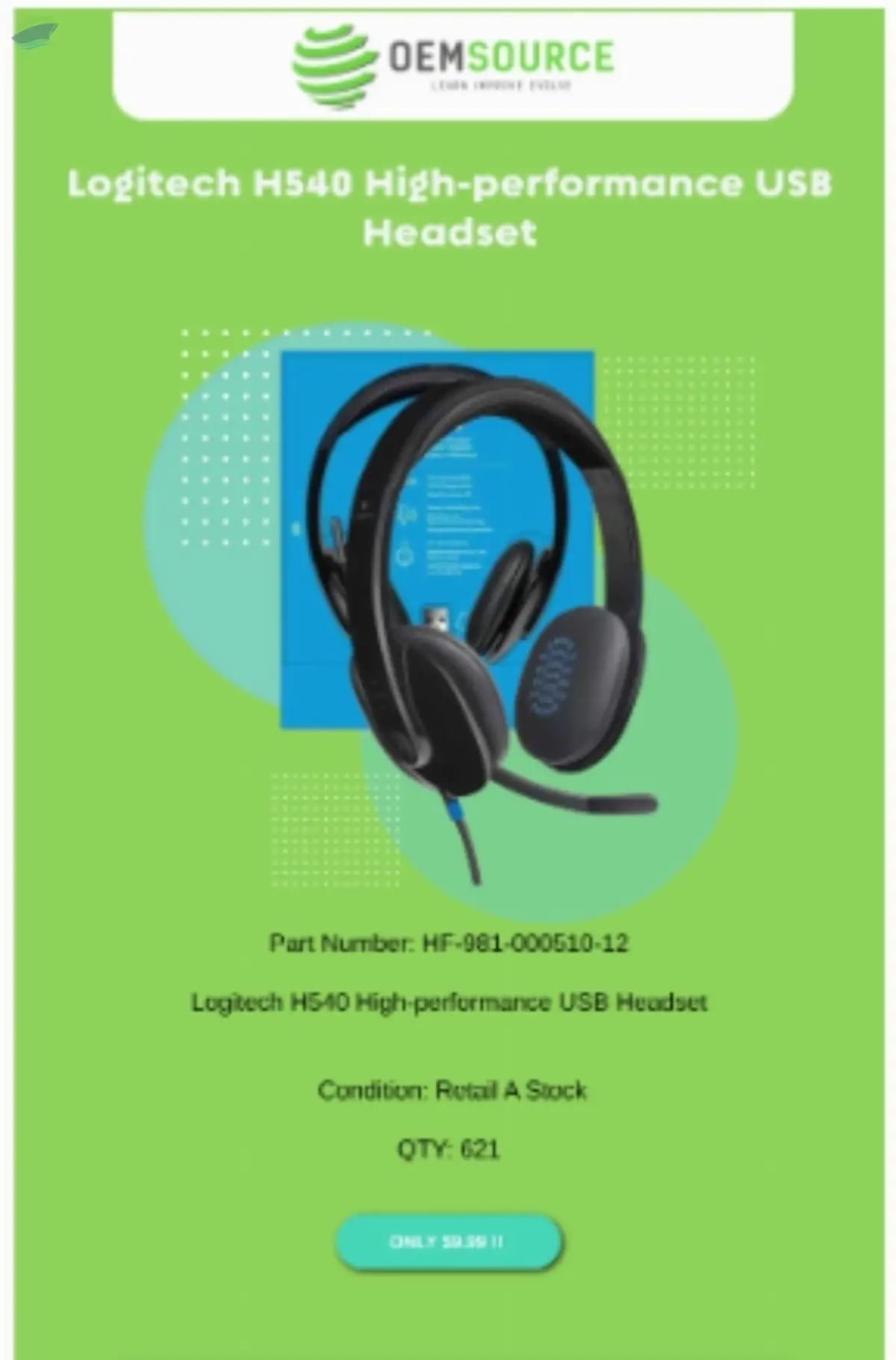 Logitech H540 High-Performance by OEM Source, Inc.. Supplier from ...