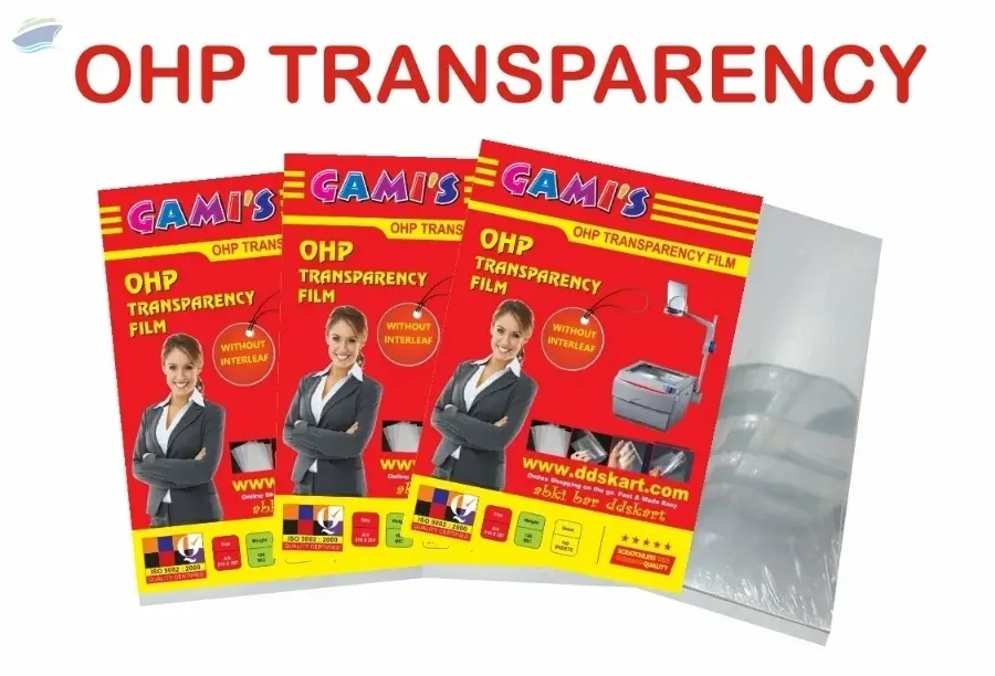 Gami's A4 100 Mic Ohp Transparency Film by Ddskart. Supplier from India. Product Id 1639969.