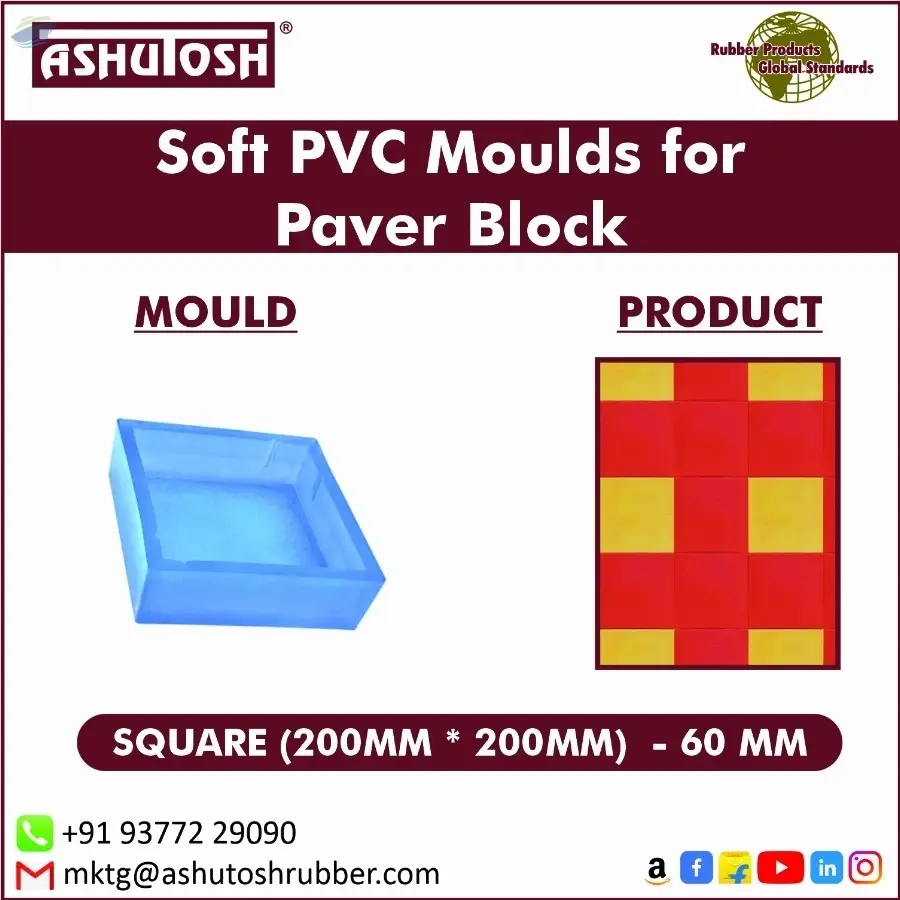 Soft Pvc Moulds For Paver Blocks by Ashutosh Rubber Pvt. Ltd.. Supplier ...