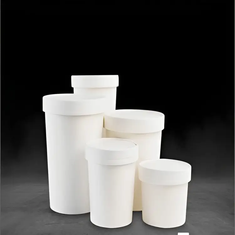 All White Paper Tub With Lids by Pegasus Trade Links. Supplier from ...