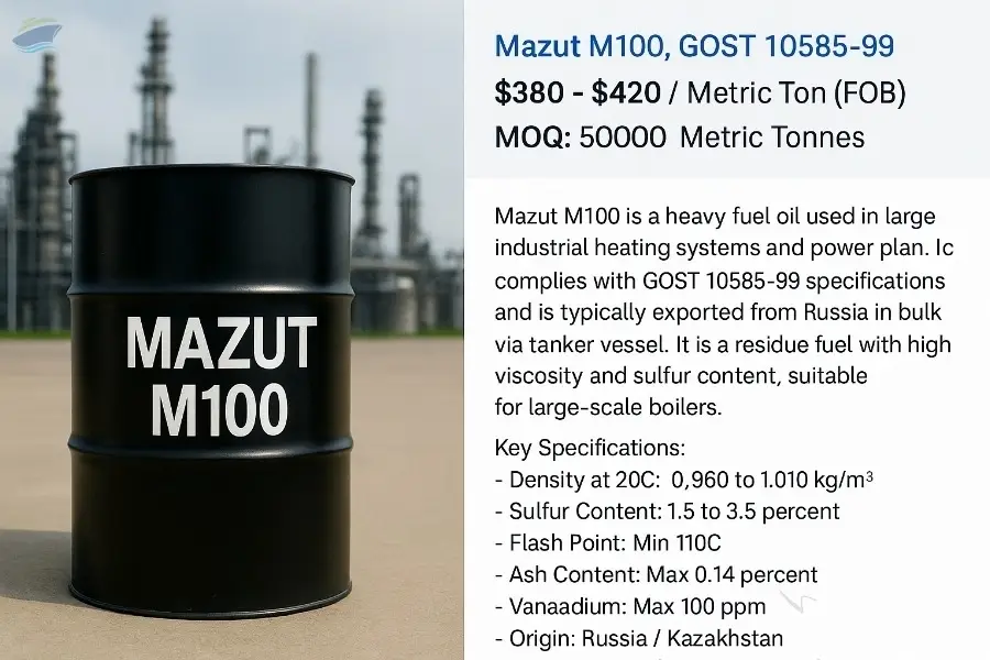 Mazut M100 Heavy Fuel Oil by Petrovance Global (derin Travel J.D.O.O ...