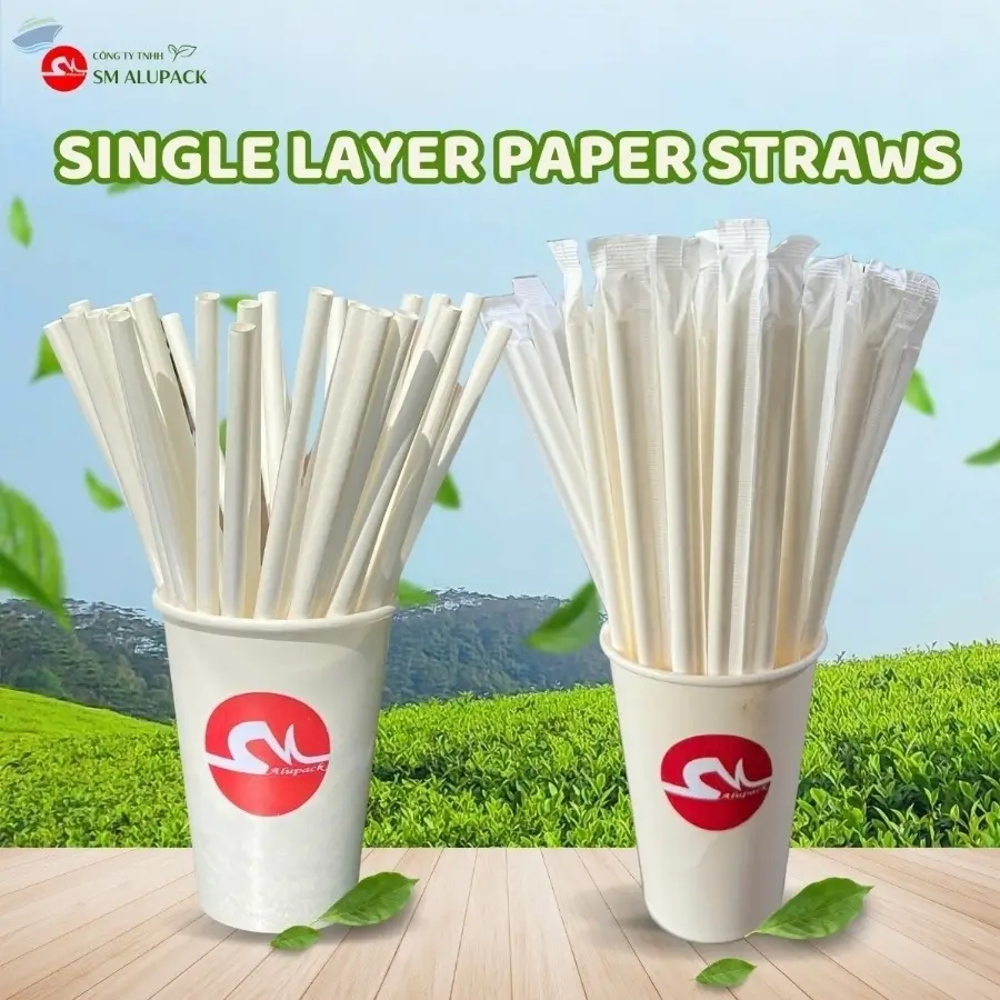 Single Layer Paper Straw by Sm Alupack. Supplier from Viet Nam. Product ...